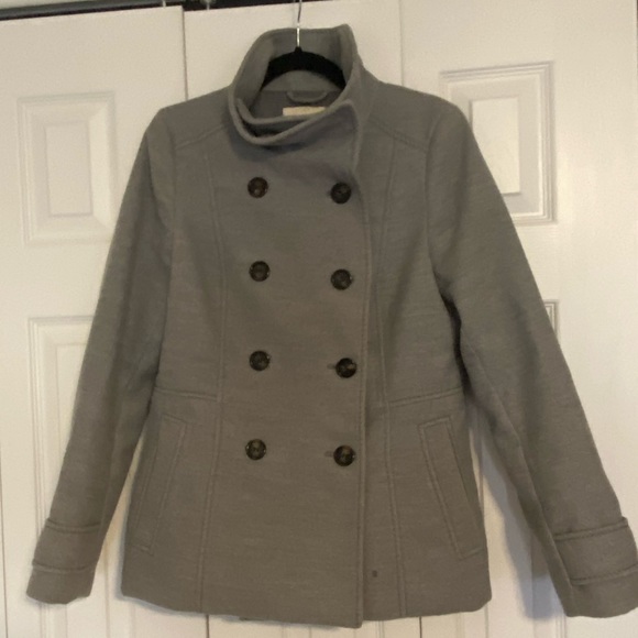H&M | Jackets & Coats | Hm Funnel Neck Pea Coat | Poshmark